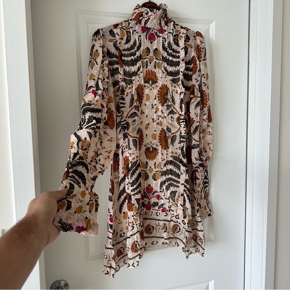 FARM Rio | Dresses | Farm Rio Sand Palms Paradise High Neck Mini Dress ...